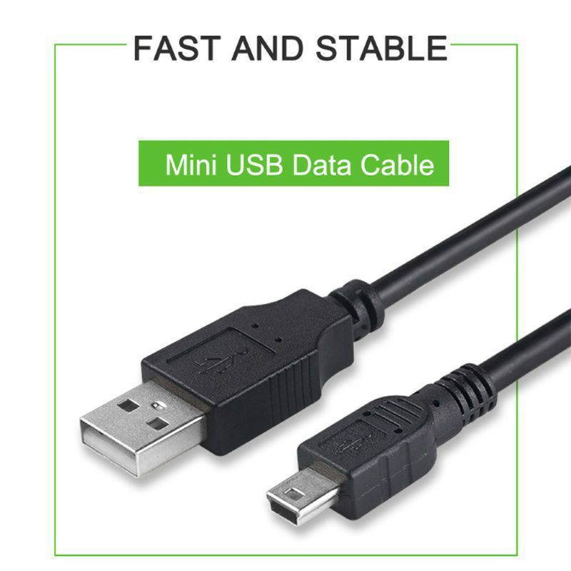 50cm USB 2.0 A Male to Mini 5 Pin B Data Cable Cord Adapter For MP3 MP4 ...