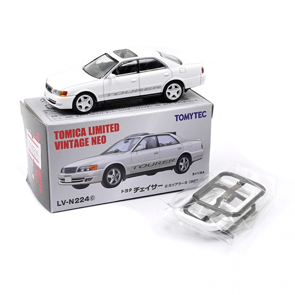 Tomytec 1/64 TOYOTA CHASER 2.5 TOURER S WHITE 98 LV-N224C DIECAST SCALE ...