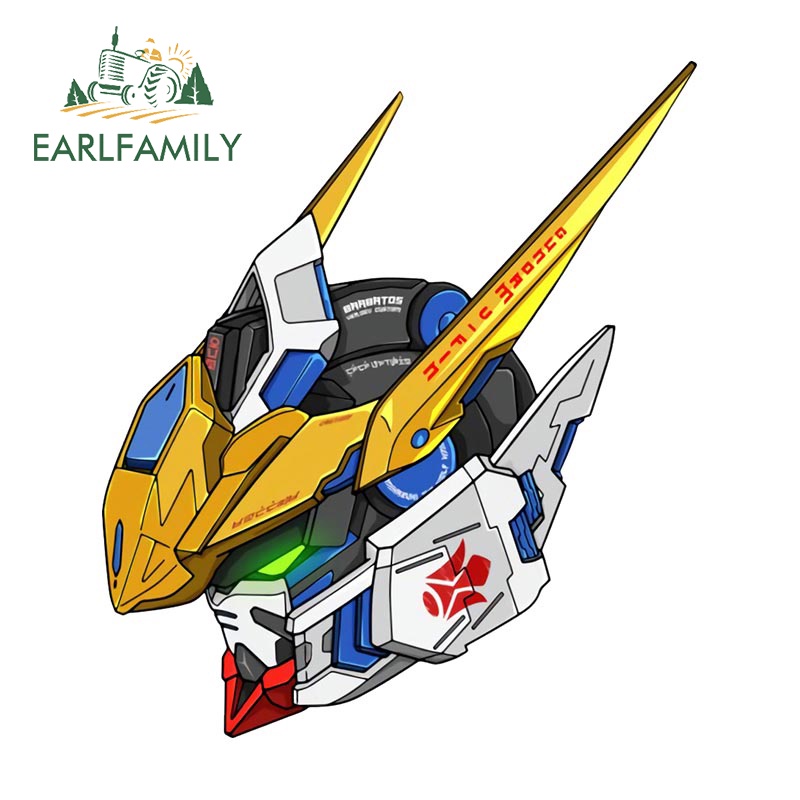 EARLFAMILY 13cm Gundam Car Sticker Waterproof Motorcycle Rear ...