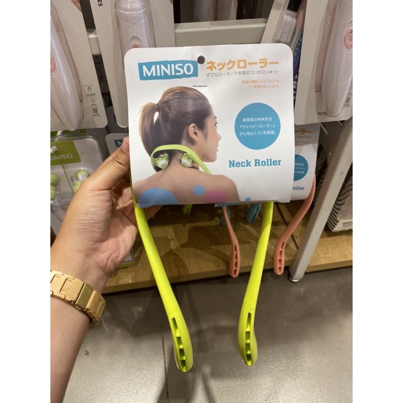 Miniso NECK ROLLER (ANTI-Ache NECK SUPPORT TOOL) | Shopee Philippines