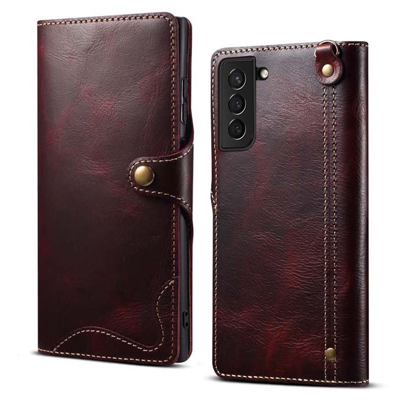 Real Leather Case for Samsung Galaxy S22 S22+ Plus Ultra Wallet Cover ...