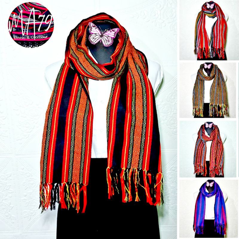 MA79 Ethnic Unisex Handwoven Multipurpose Scarf | Shopee Philippines