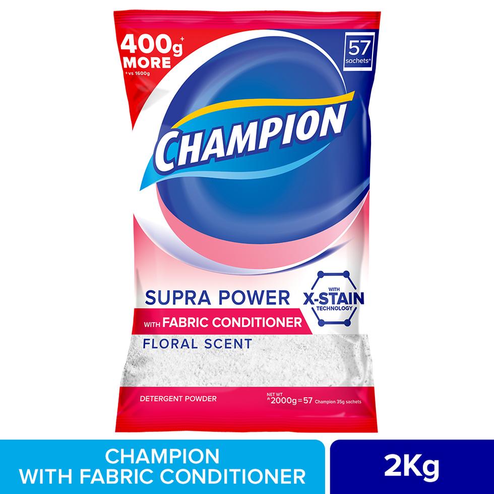 Champion Laundry Detergent Powder Supra Power With Fabric Conditioner ...