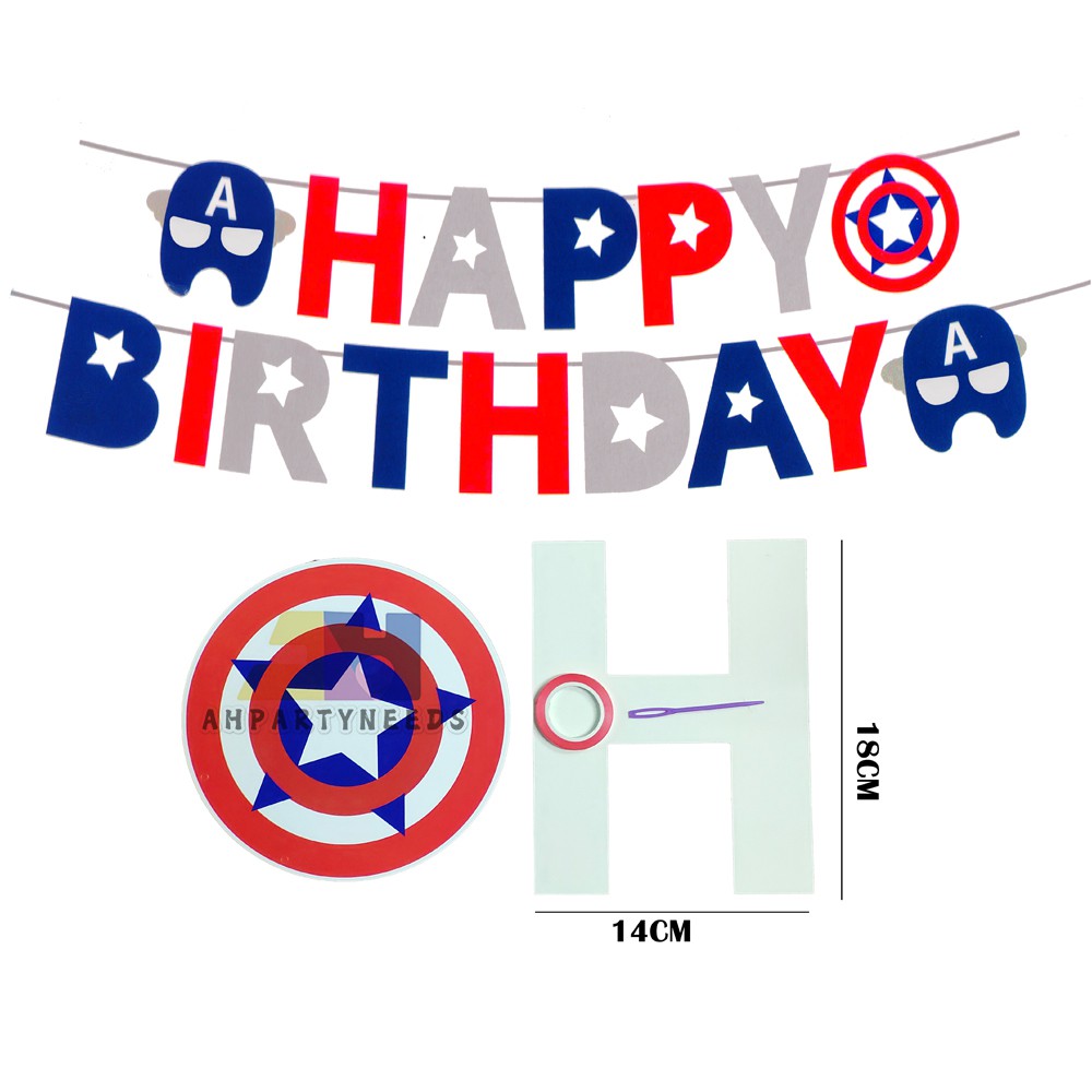 3Meters Character Happy Birthday Letter Banner Party Decoration Cartoon ...