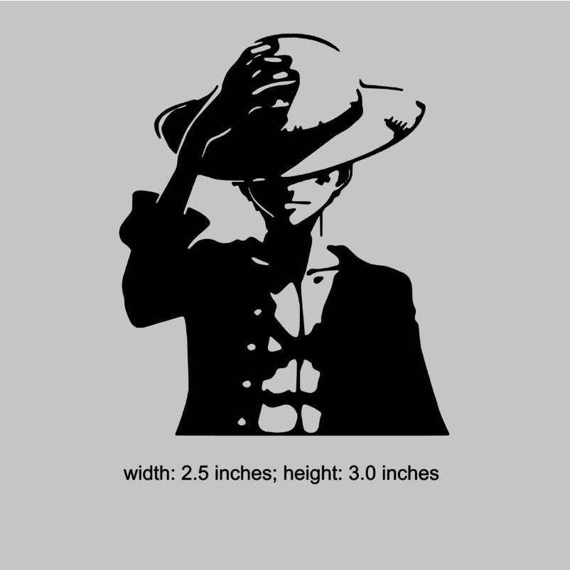 One Piece Luffy Decal [D01] vinyl sticker for cars, motorcycles ...