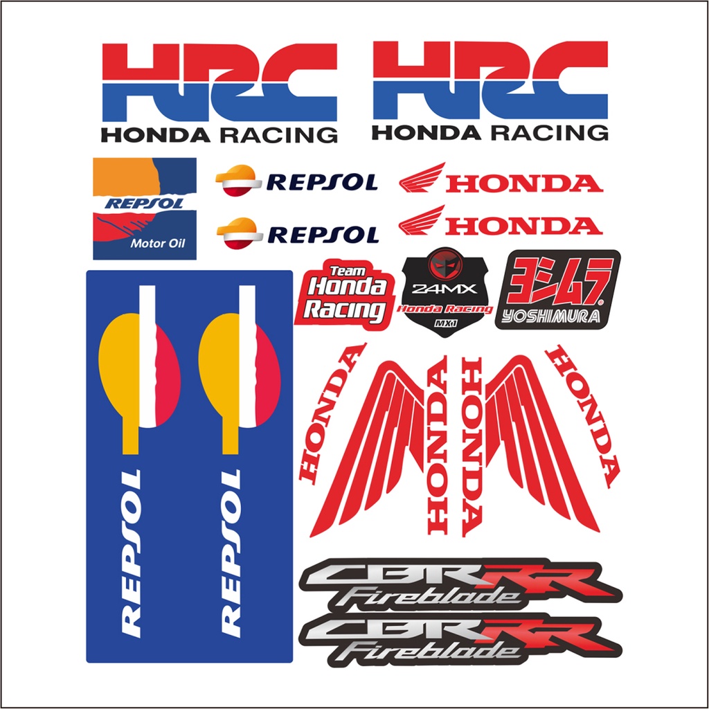 Motorcycle Stickers For Honda Vinyl Decals Reflective sticker | Shopee ...