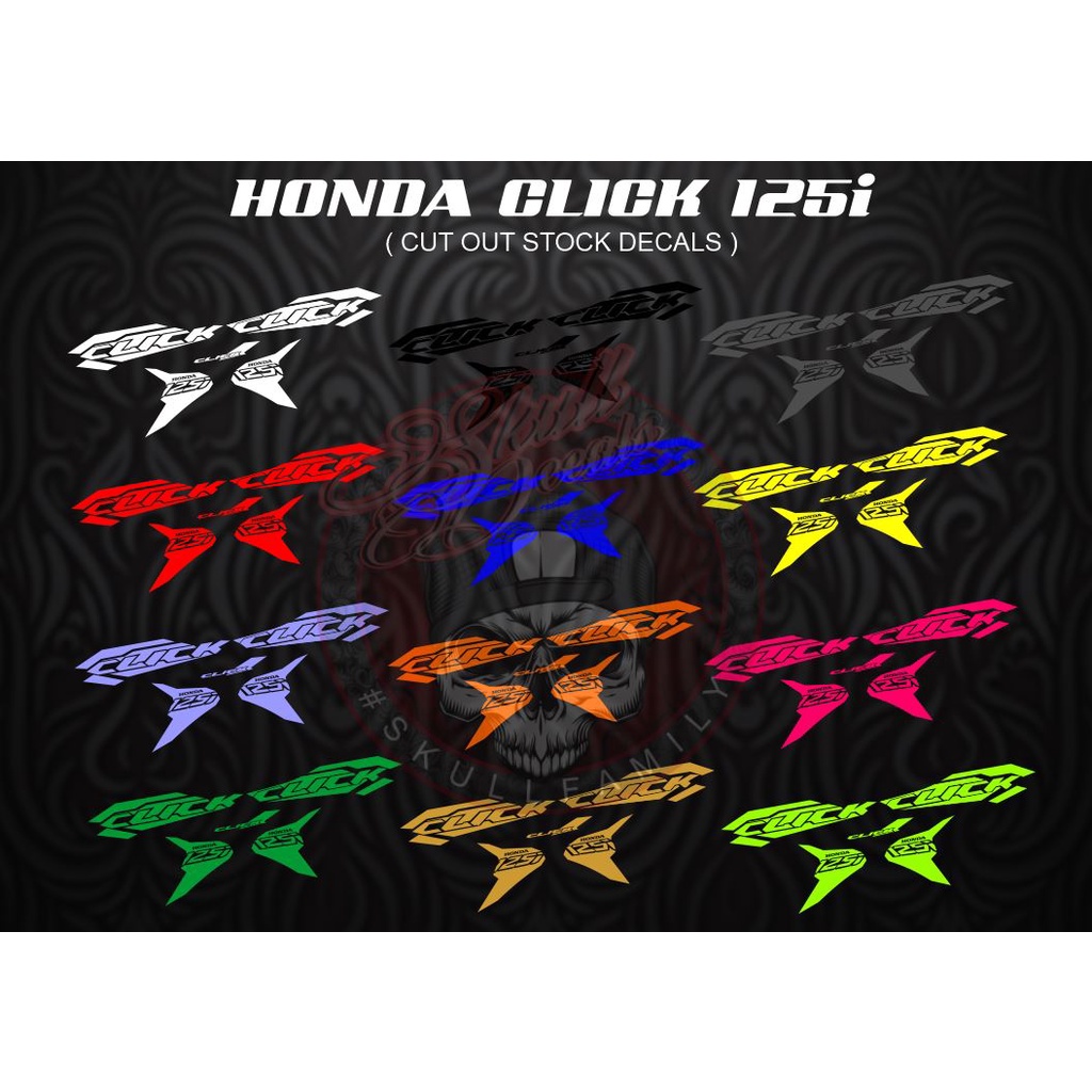 Honda Click 125i v2 stock decals (MACHINE CUTOUT) | Shopee Philippines