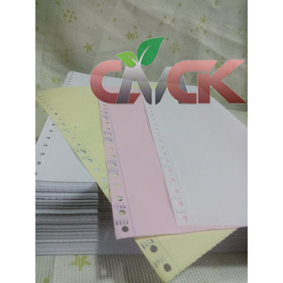 Carbonless Continuous Paper Forms 3 Ply 11 x 9 ½ Colored | Shopee ...