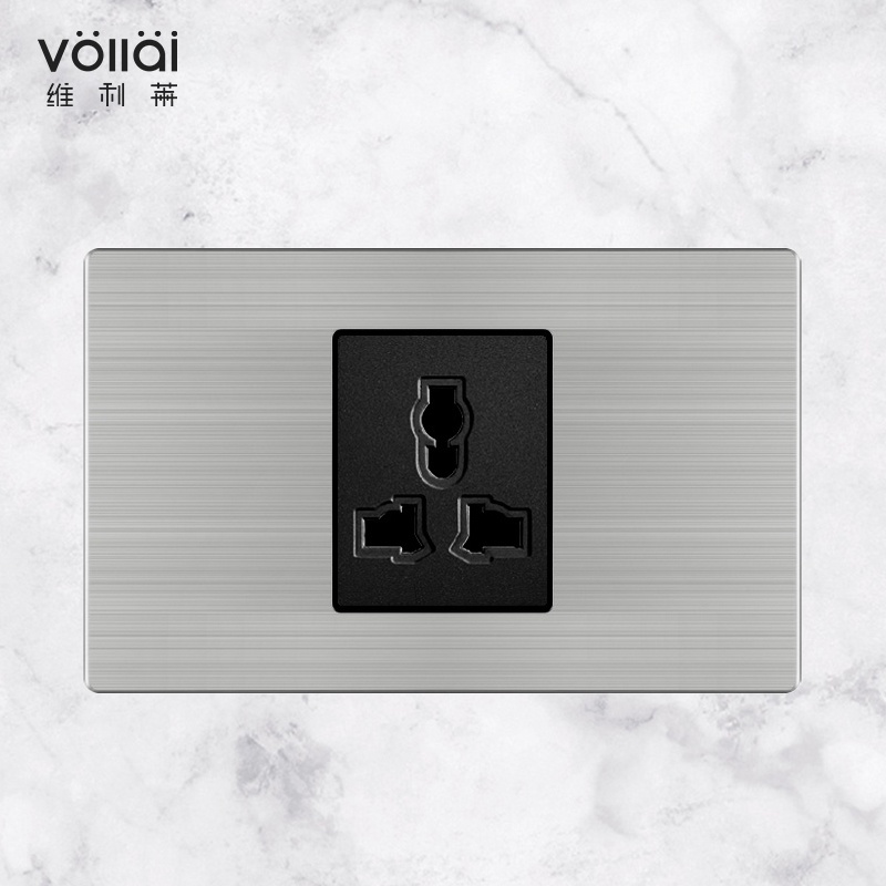 Vollai outlet socket for wall universal 3 pin plug electrical socket ...