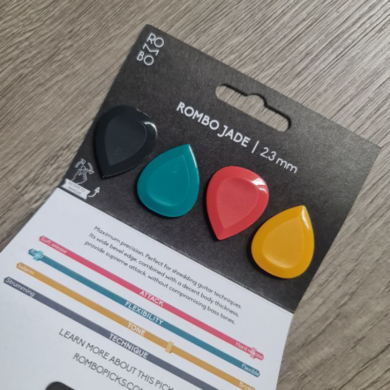 New Arrival!! Rombo Guitar Pick Model jade 2.3 mm | Shopee Philippines