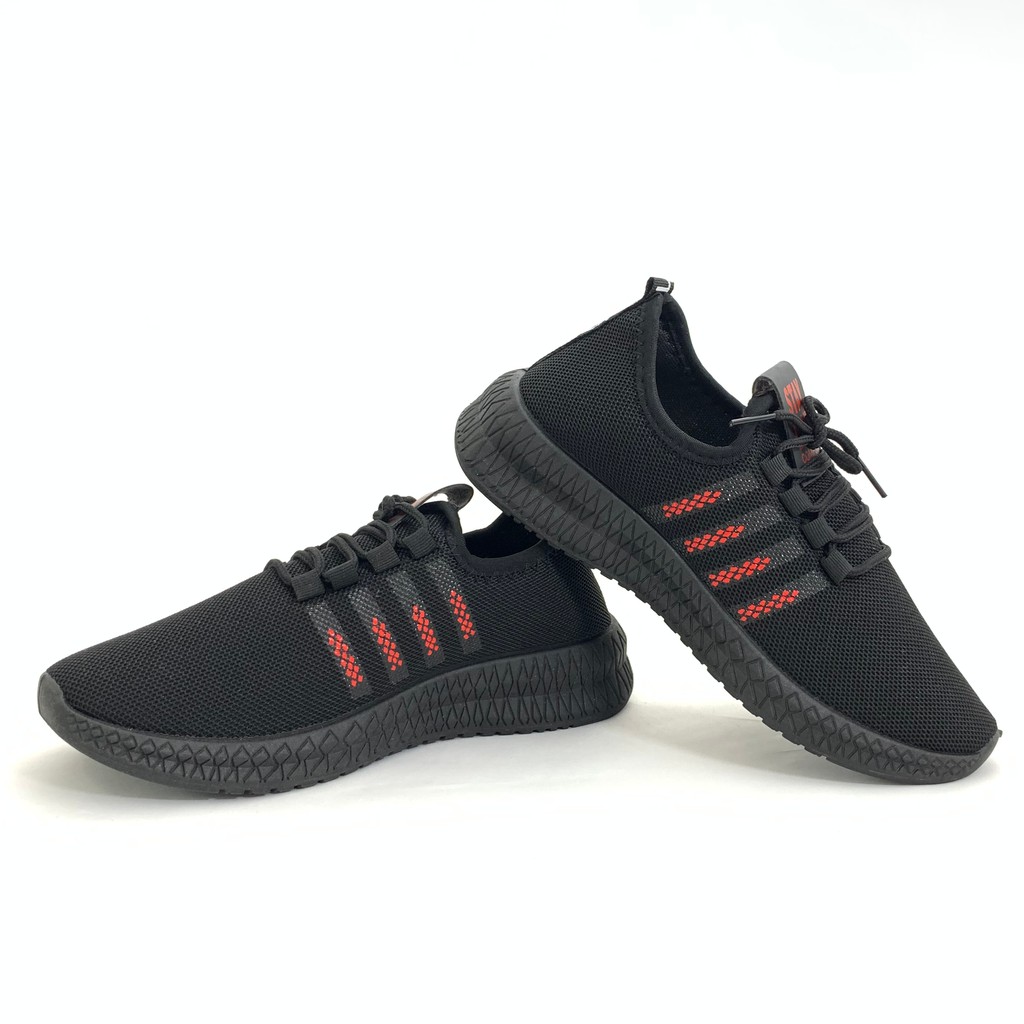JEIKY Men's Blackness 3Stripes Sneakers STAY REAL Shoes #M711(Standard ...