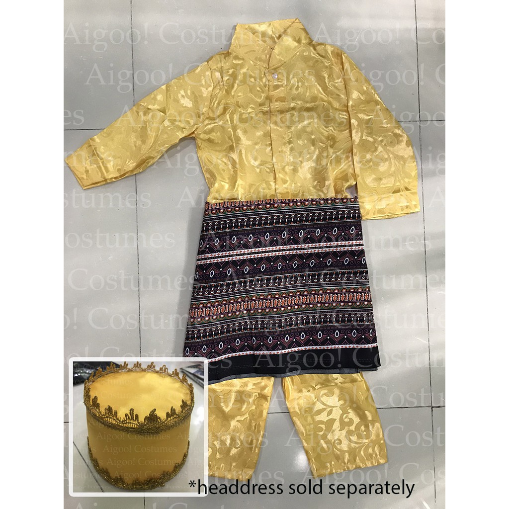 United Nations Malaysia Boy Costume Brunei Malaysian Traditional Clothing for Kids | Shopee ...