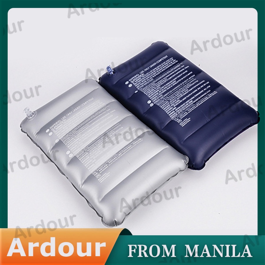 Air Inflatable Pillow Portable Travel PVC Folding Pillow Napping Square ...