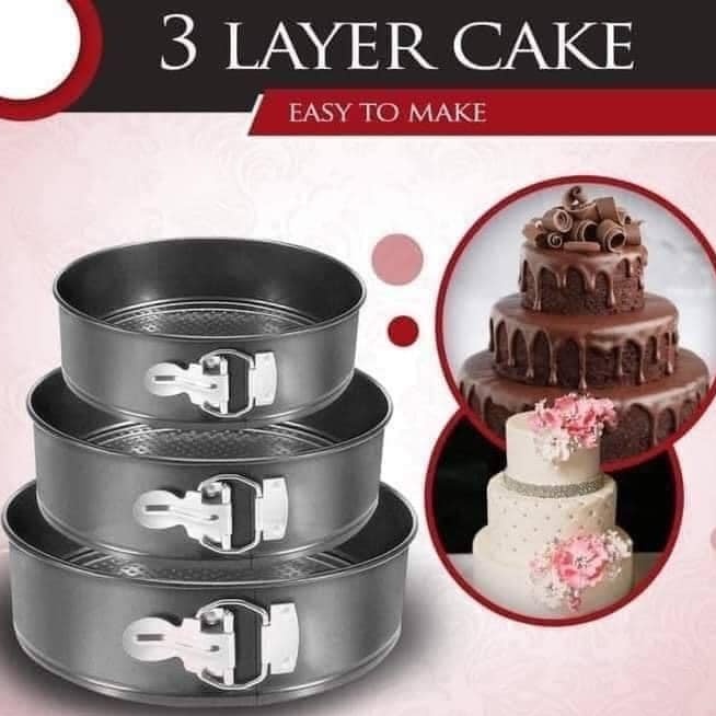 skyshop168 3 in 1 Set Round Cake Moulder (NEW) | Shopee Philippines