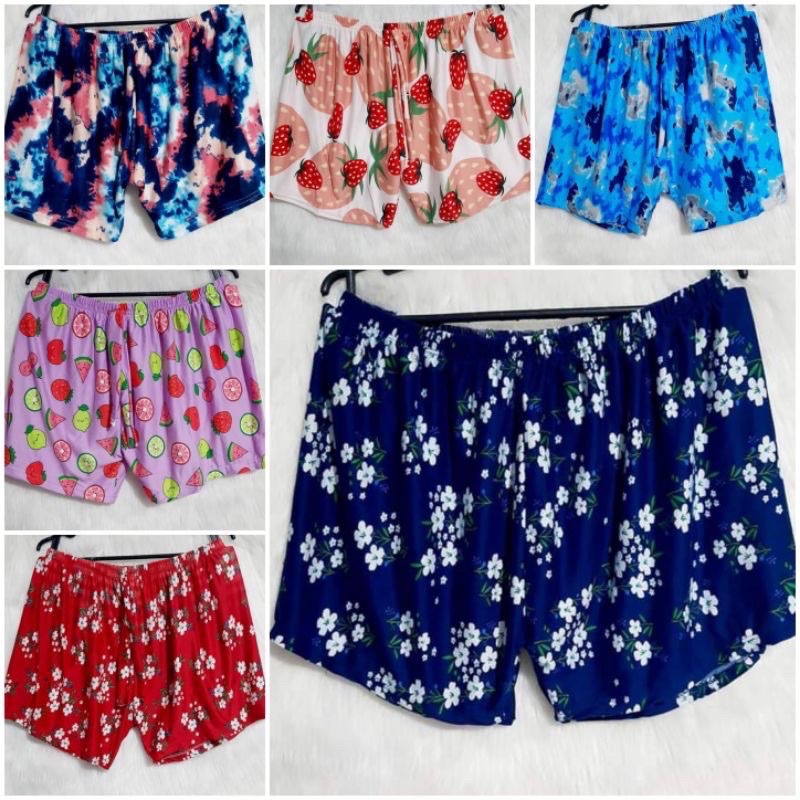 Short Pambahay Plus Size Assorted/Random Very Stretchable Can fit From ...