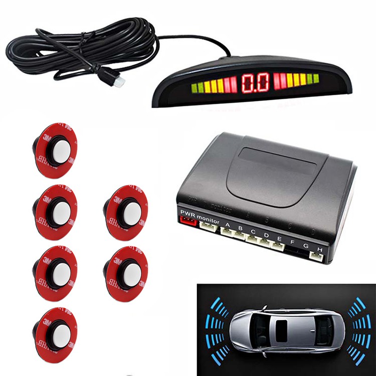 High-end car reverse sensor similar to vehicle sensor - 6-eye type, 4 ...