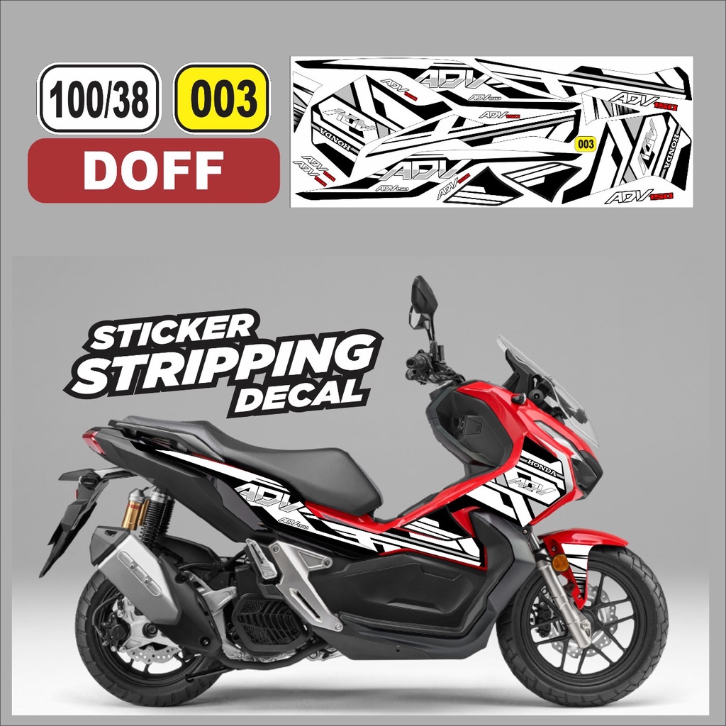 Sticker Striping Decal Honda ADV 150 Variation ARS06 DOFF All Ready ...