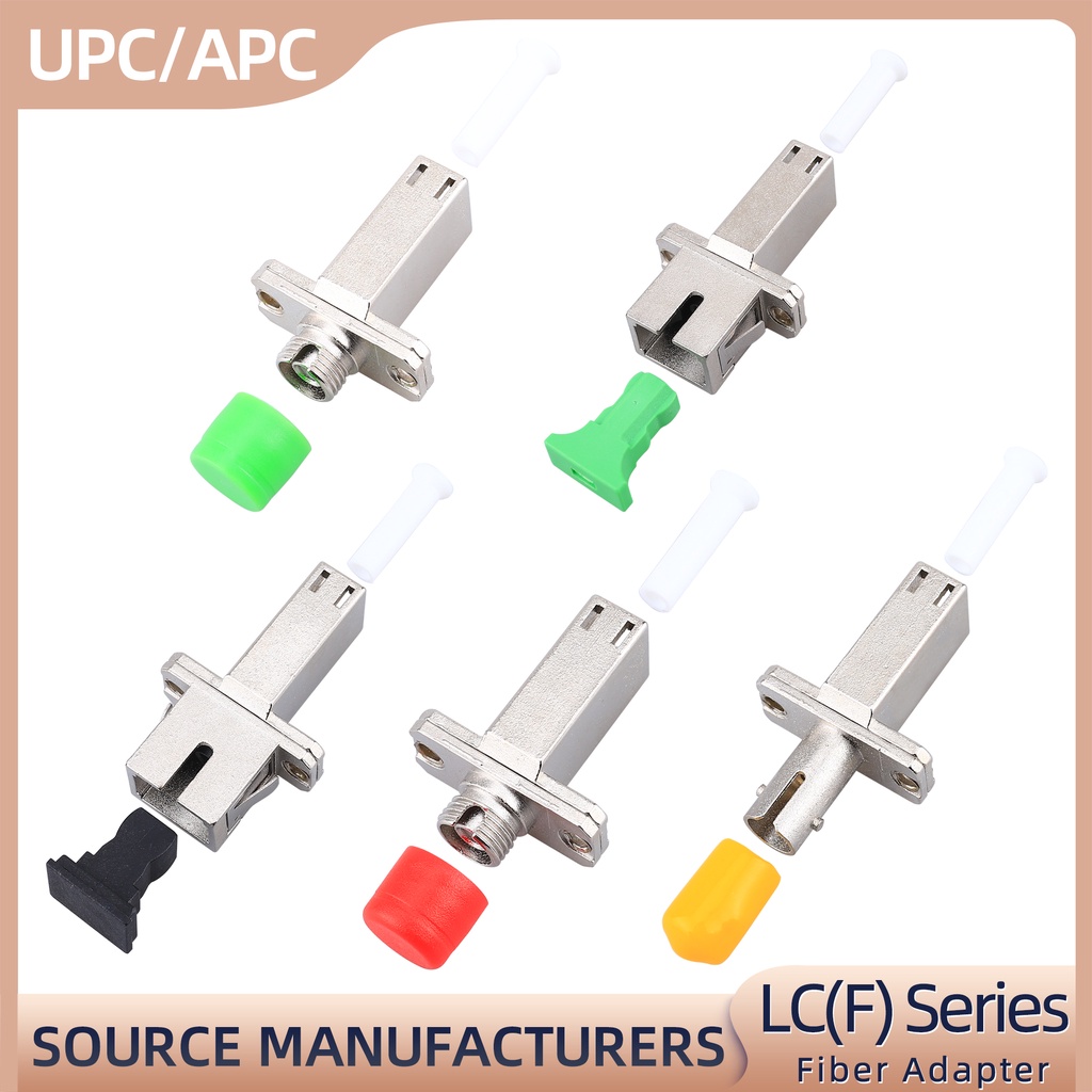 FTTH FC/LC/SC/ST Adapter Female to Female Single Mode Connector UPC/APC Coupler flange for ...