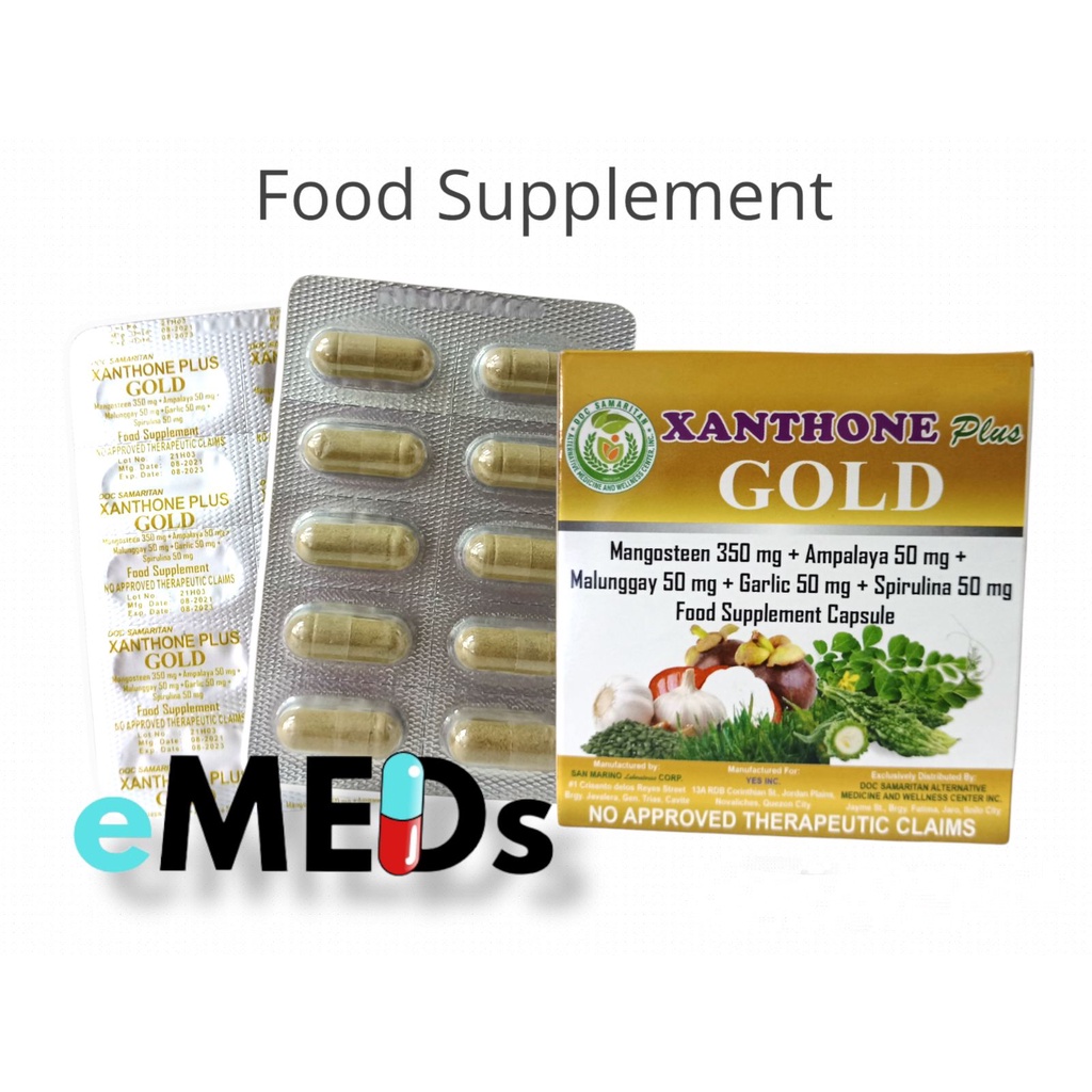 XANTHONE PLUS GOLD by 10's (FOOD SUPPLEMENT) | Shopee Philippines