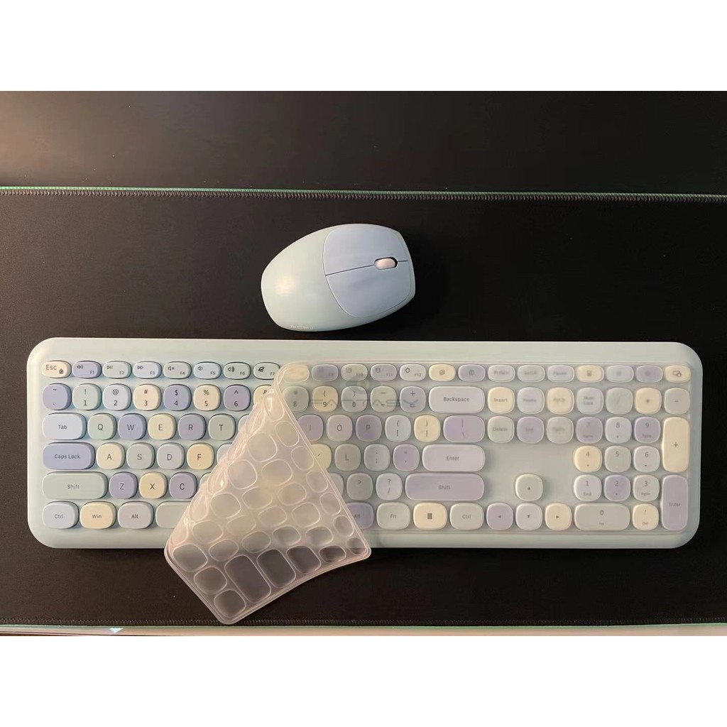 Mofii 666 Mixed Color 2 4g Wireless Keyboard And Mouse Combo With Round