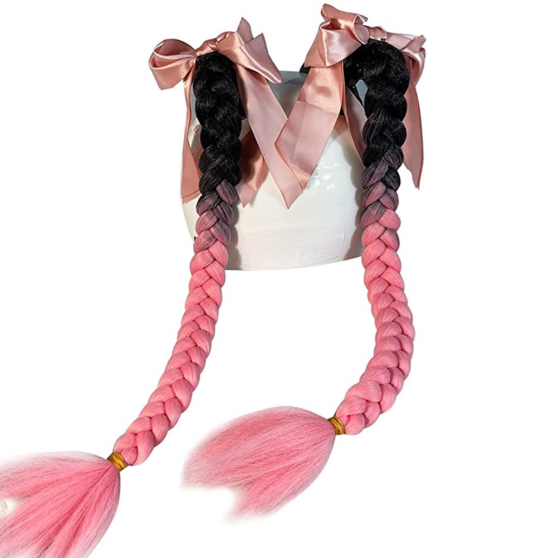 [Ribbons]2PCS Helmet Pigtail with Ribbon Bows Motorcycle Bicycle Helmet ...
