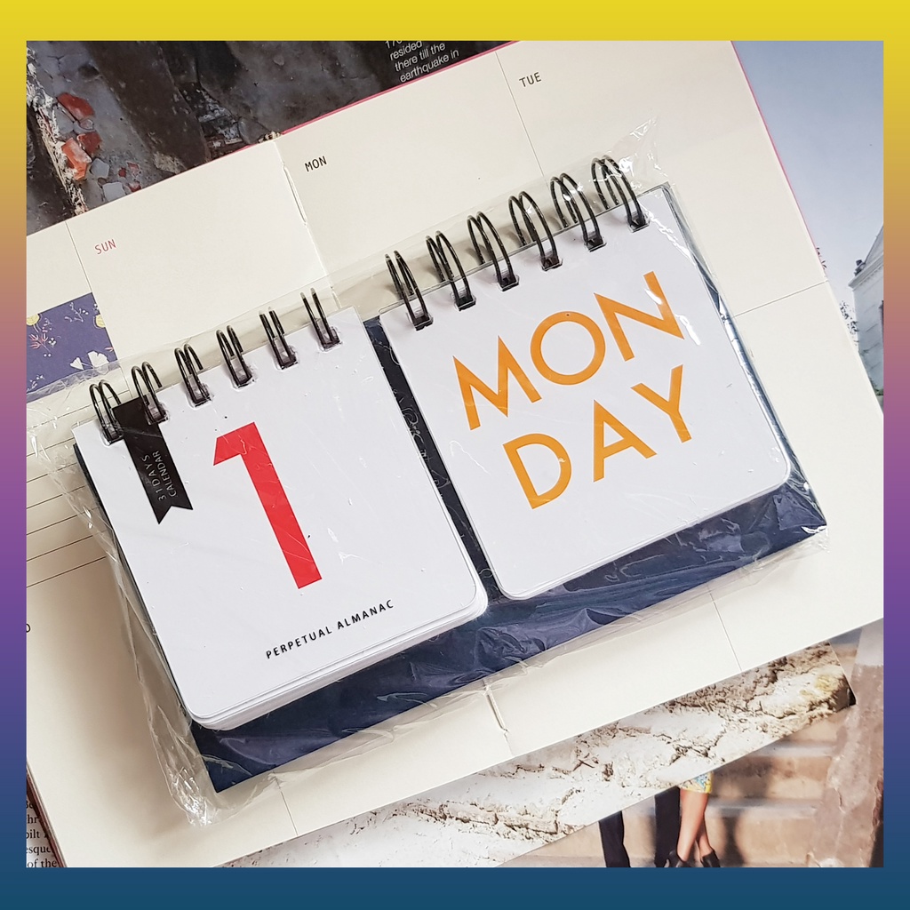 Yzabelle Desk Calendar No Year -KG | Shopee Philippines