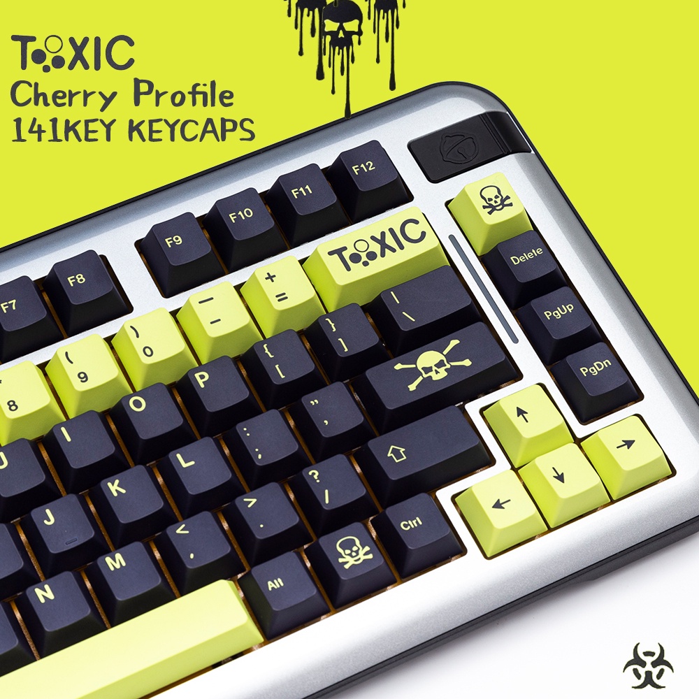 GMK Toxic Keycaps 141keys Cherry Profile PBT Compatible or Gateron Cherry MX Switches 60/70/80 ...
