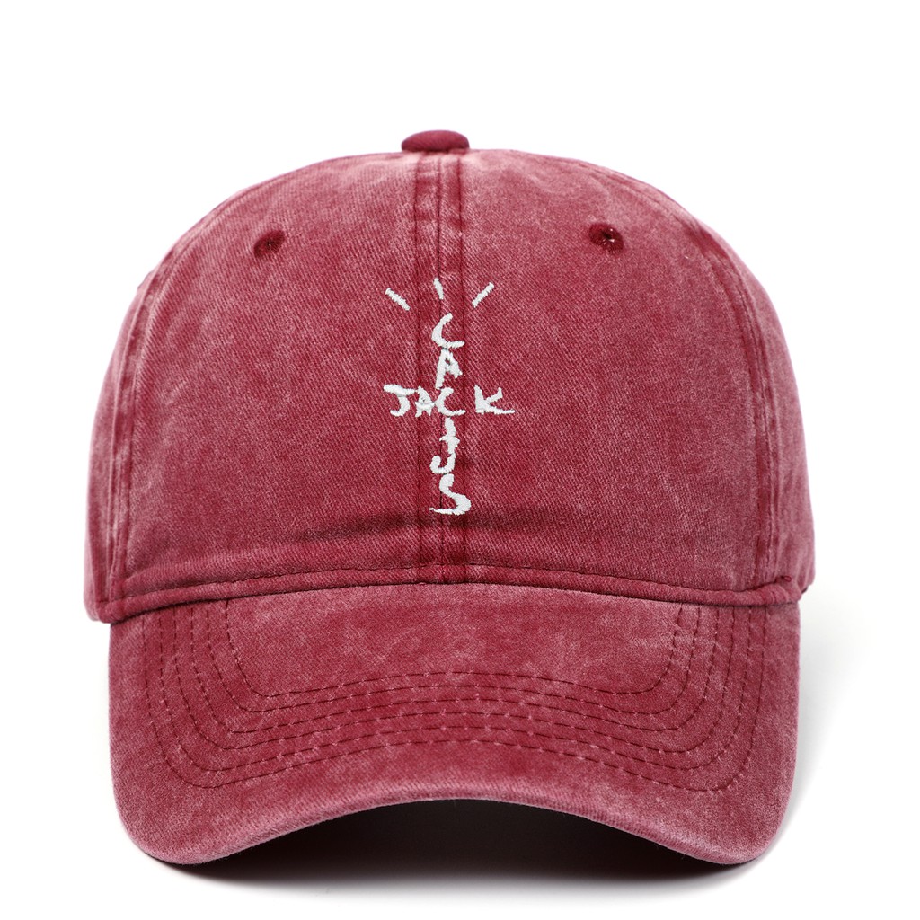 100% Cotton Cactus Jack Baseball Caps Washable patchwork Travis Scott ...
