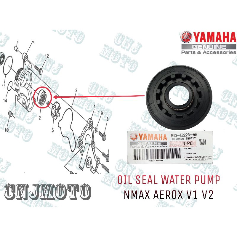 OIL SEAL WATER PUMP (NMAX V1/ AEROX V1) | Shopee Philippines