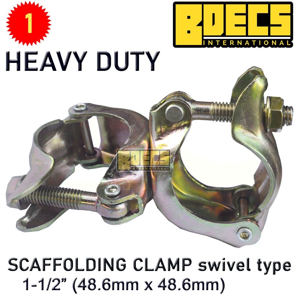 Scaffolding Clamp Swivel Type 1-1/2 (48.6mm x 48.6mm) heavy Duty 1set ...