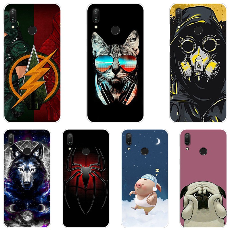 Huawei y7 2019 Y7 Prime 2019 Case Soft TPU Colorful Phone Case Cover ...