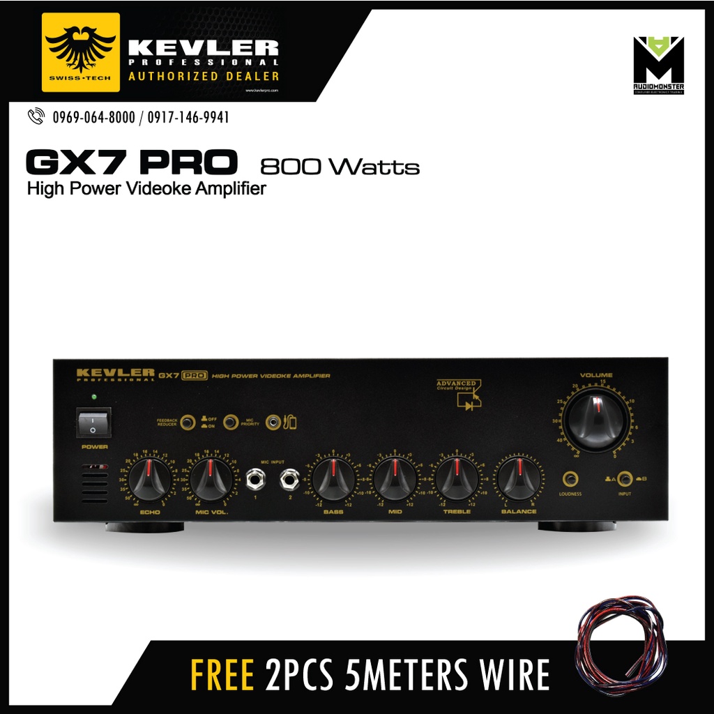 Kevler GX7 PRO High Power Videoke Amplifier 800W x 2 (2020) | Shopee Philippines