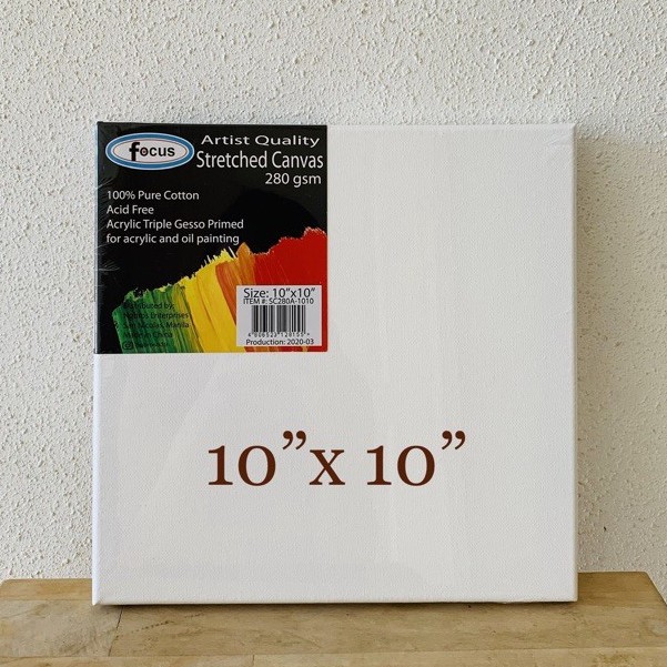 [10x10 Inches] Focus 280gsm Stretched Canvas | Shopee Philippines