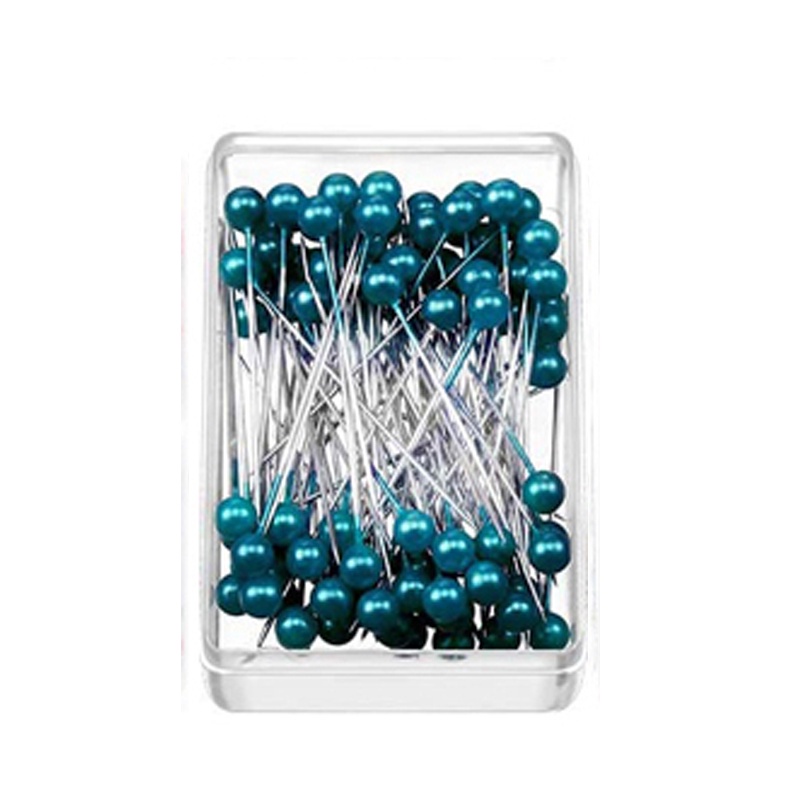 100 Pcs Pearl Sewing Pins Cross stitch positioning round head needle ...