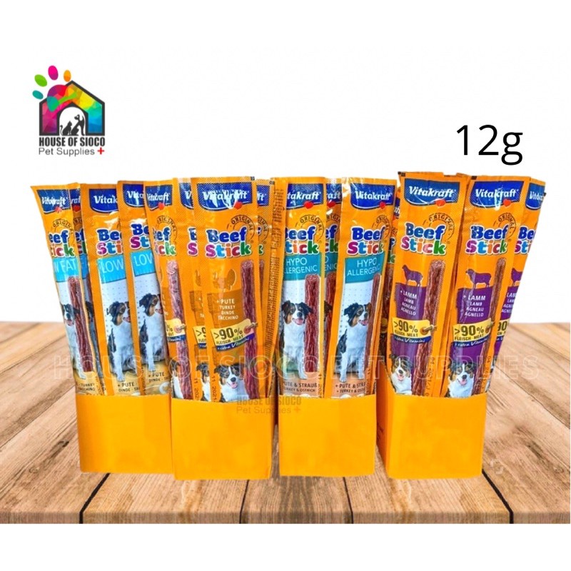 Vitakraft Beef Stick Dog Treats 12g | Shopee Philippines