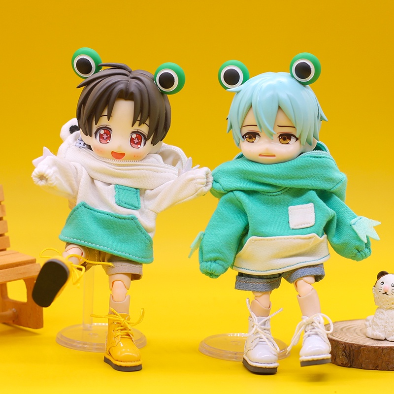 ob11 doll clothes frog coat GSC Nendoroid YMY obitsu11 1/12 BJD BODY9 ...