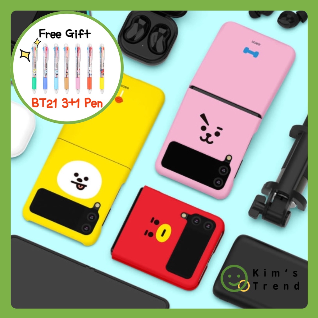 [BT21 Official] Line Friends BTS BT21 Face Samsung Galaxy Z Flip 3 Slim ...