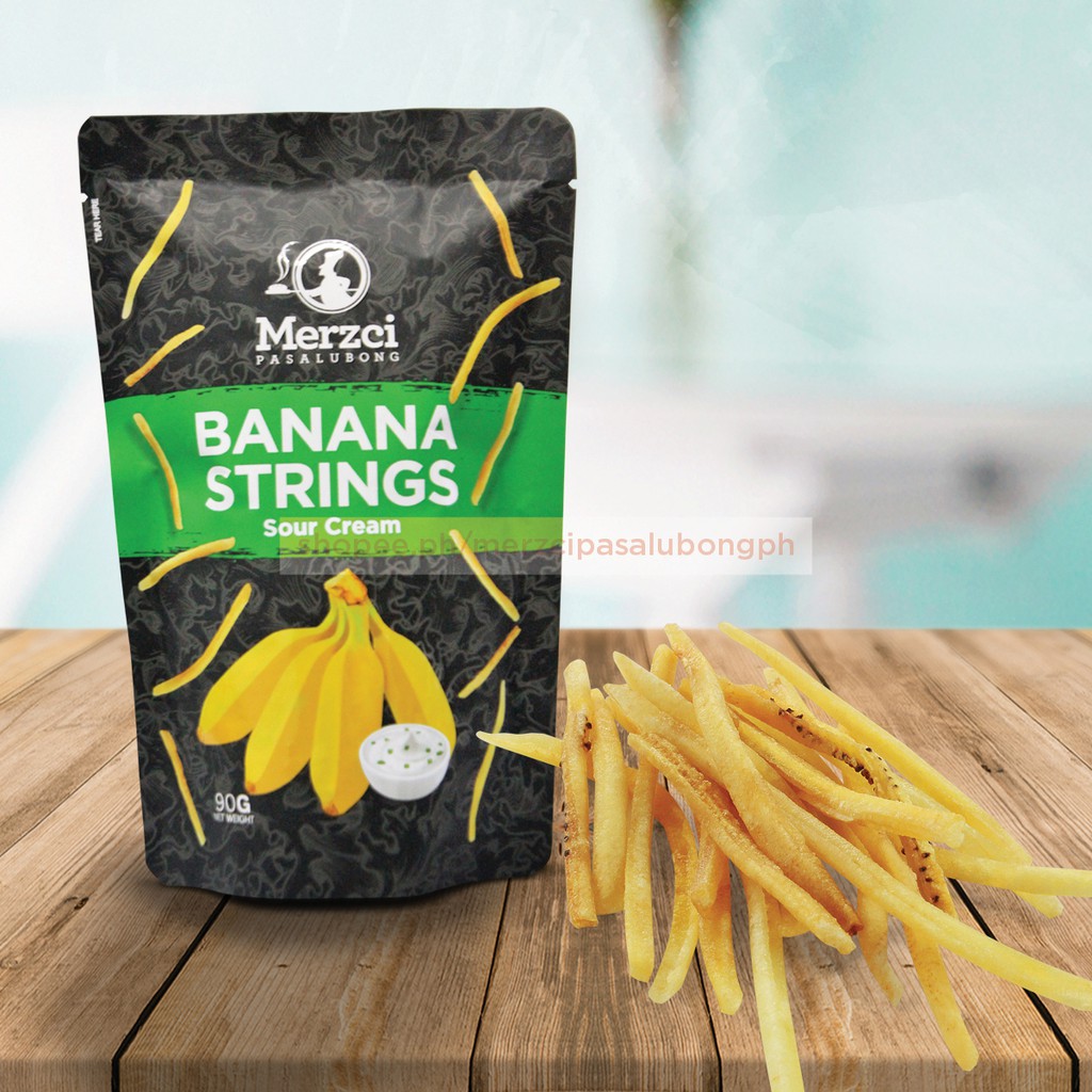 Merzci Banana Strings 90grams (BBQ, Cheese, Sour Cream Flavors ...