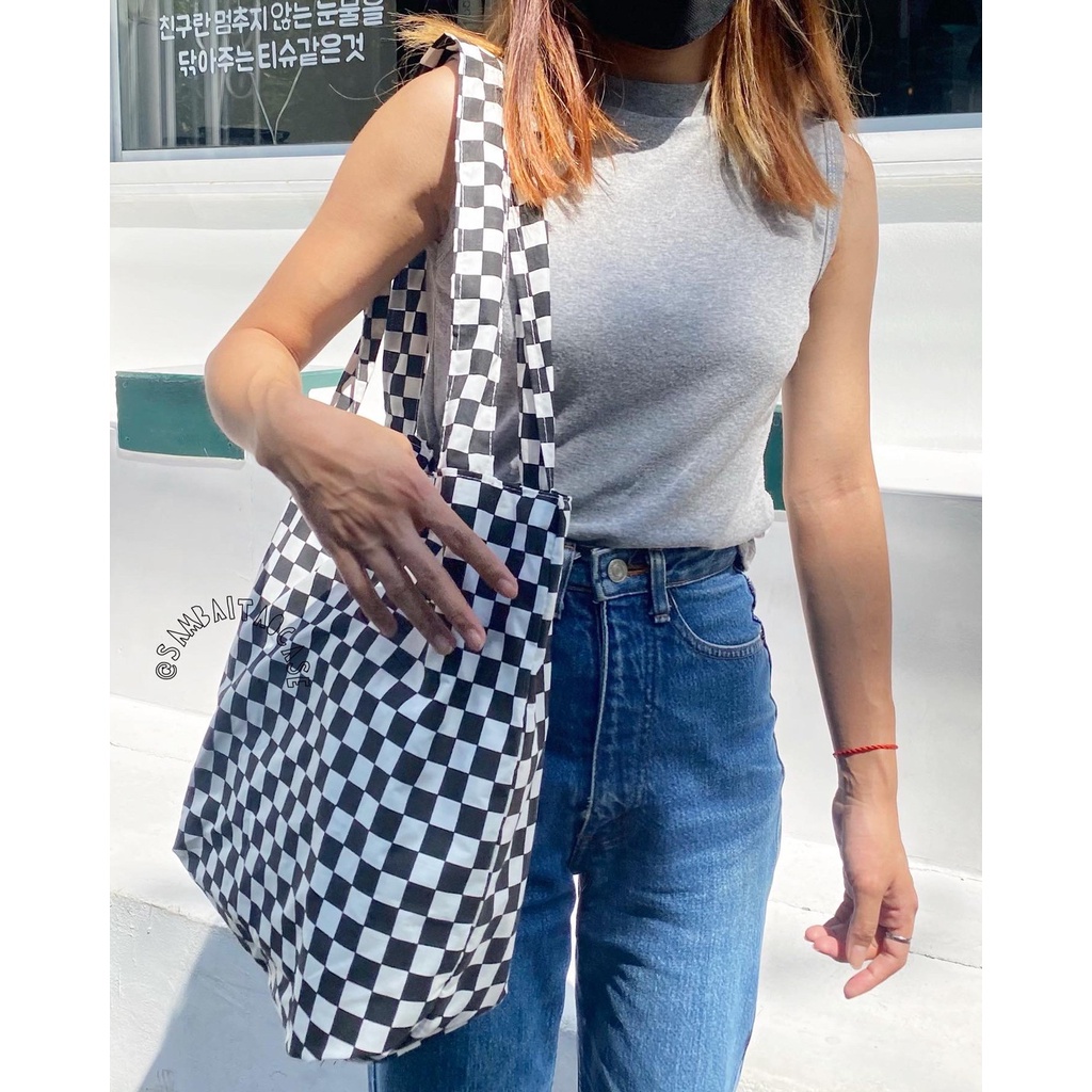 Checkered Pattern bag checker Black Can Be Ordered From The Picture ...