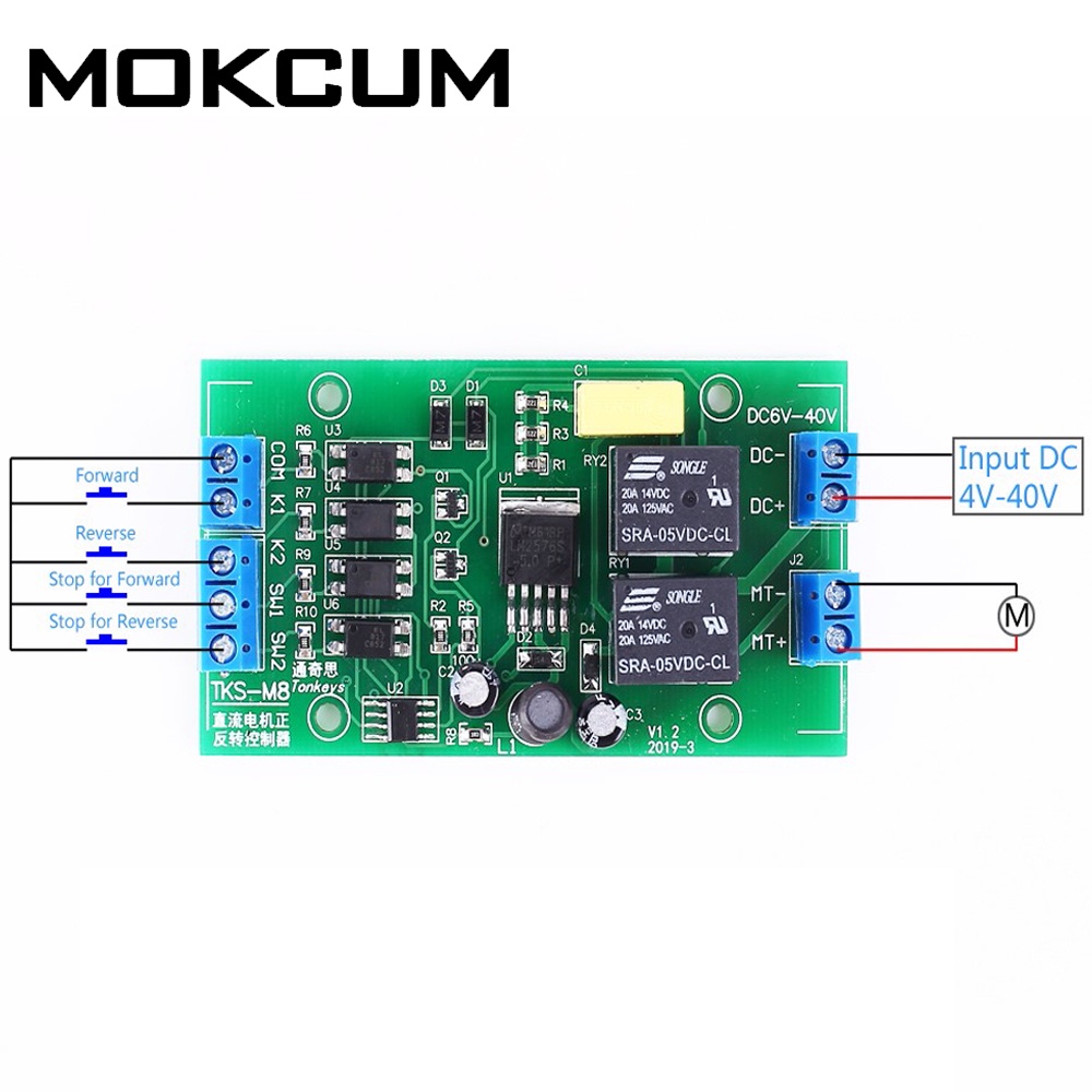 DC 5V 12V 24V BLDC Motor Driver Controller Module Forward Reverse 20A High Current with Limit ...