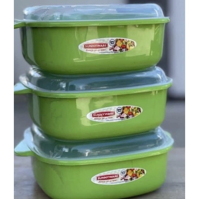 3pcs SUNNYWARE FOOD KEEPER/ FOOD CONTAINER(9613) | Shopee Philippines