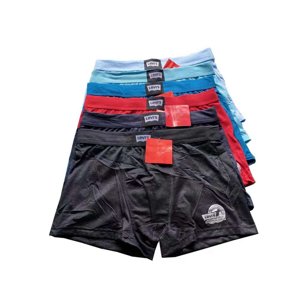 6pcs Boxer For Men's Underwear Cotton Boxer Briefs | Shopee Philippines