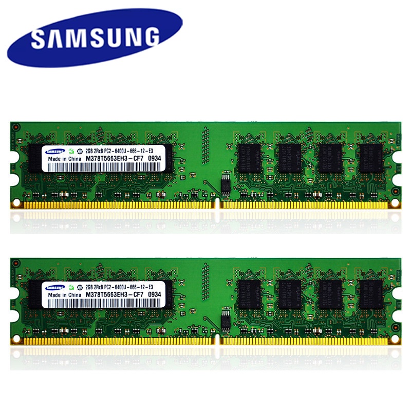 Samsung Desktop Memory DDR2 2GB 667MHZ 800MHZ 2Rx8 PC2-5300U 240pin 1 ...