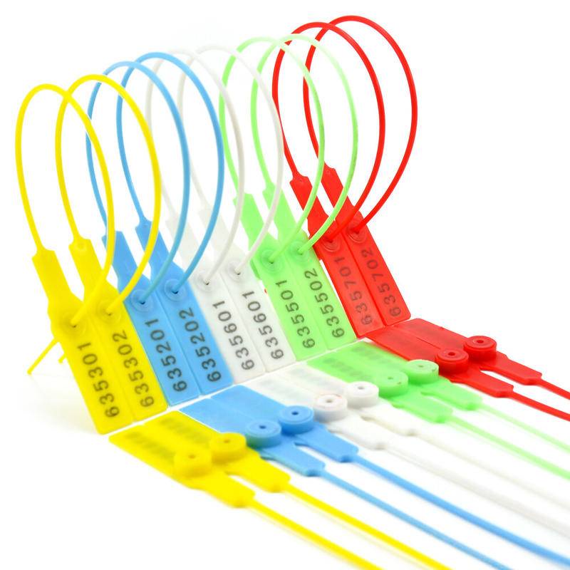 Customizable Plastic Security Seals Tag 100pcs, Pull Tight Cable Ties ...