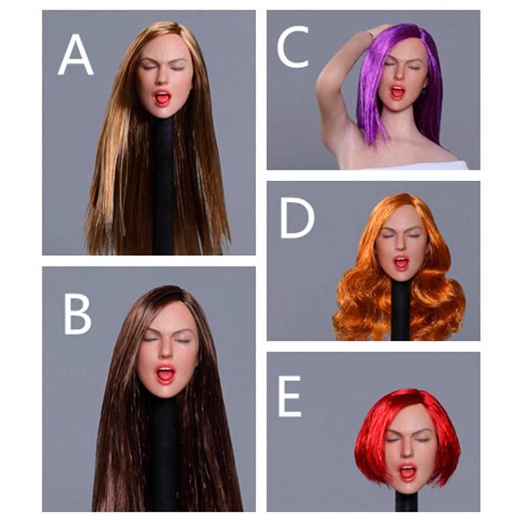 [SIMHOA] 1/6 Scale Big Busts Female Body Head Sculpt Models for 12 ...