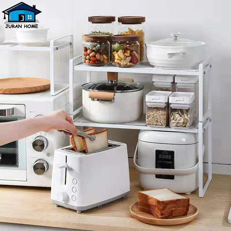 Kitchen Cabinets Layered Racks Desktop Pot Racks Storage Racks ...