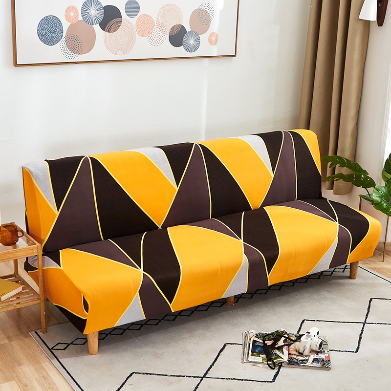 Armless Stretch Sofa Cover Removable and Washable Sofa Cover Full Cover ...