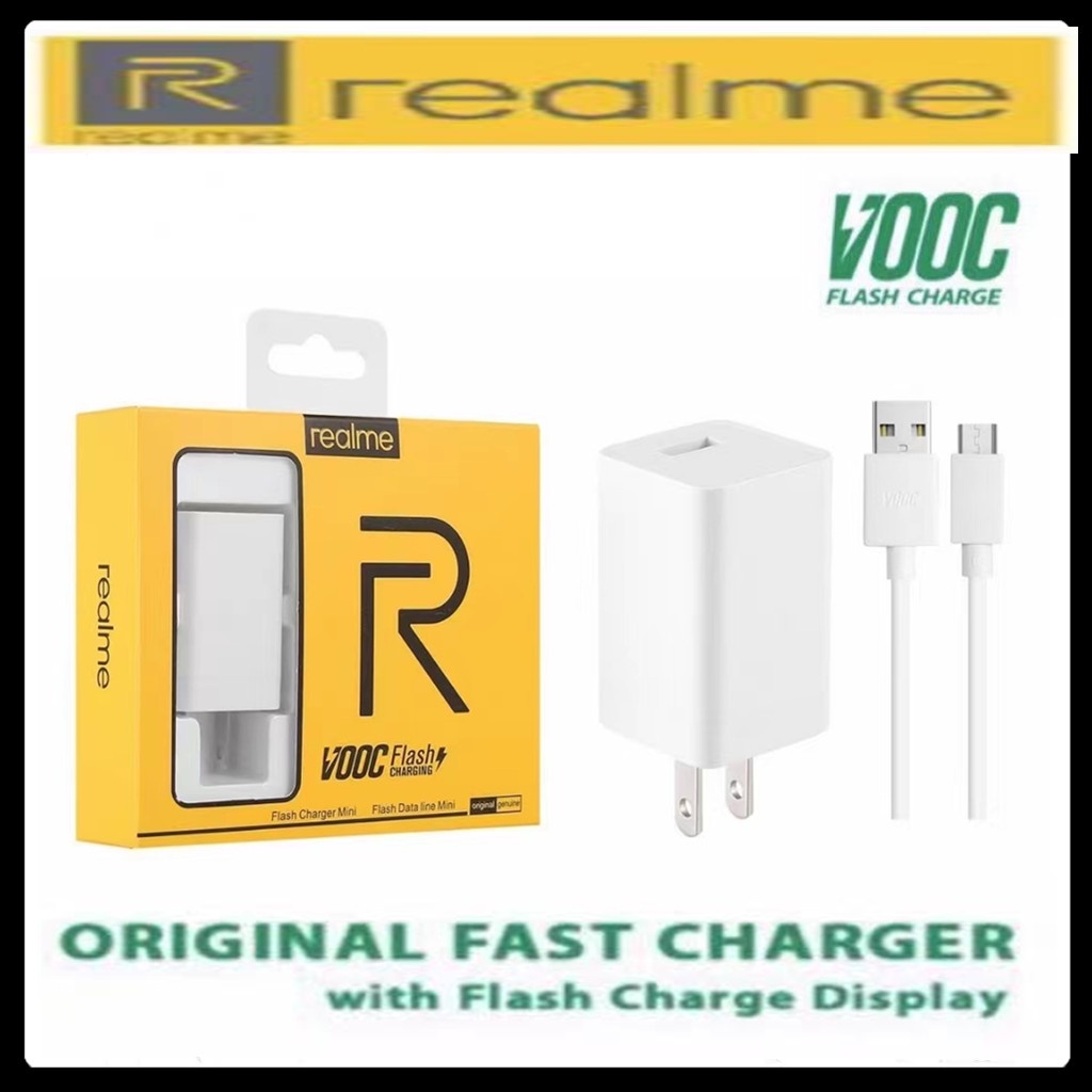 Realme 5 5i 6i 8 c11 c12 c15 Fast Charger VOOC Flash charging 5V 4A ...