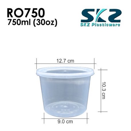 Sold per Box - Microwavable Plastic Container ( circle/round ) With Lid ...