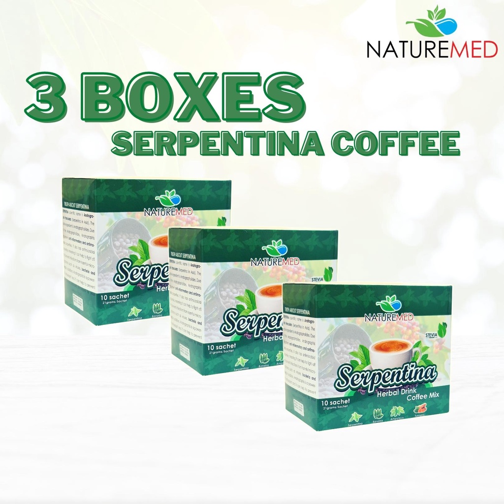 NatureMed Serpentina Coffee | 21Grams | 10 Sachet | 3 Boxes | Shopee ...